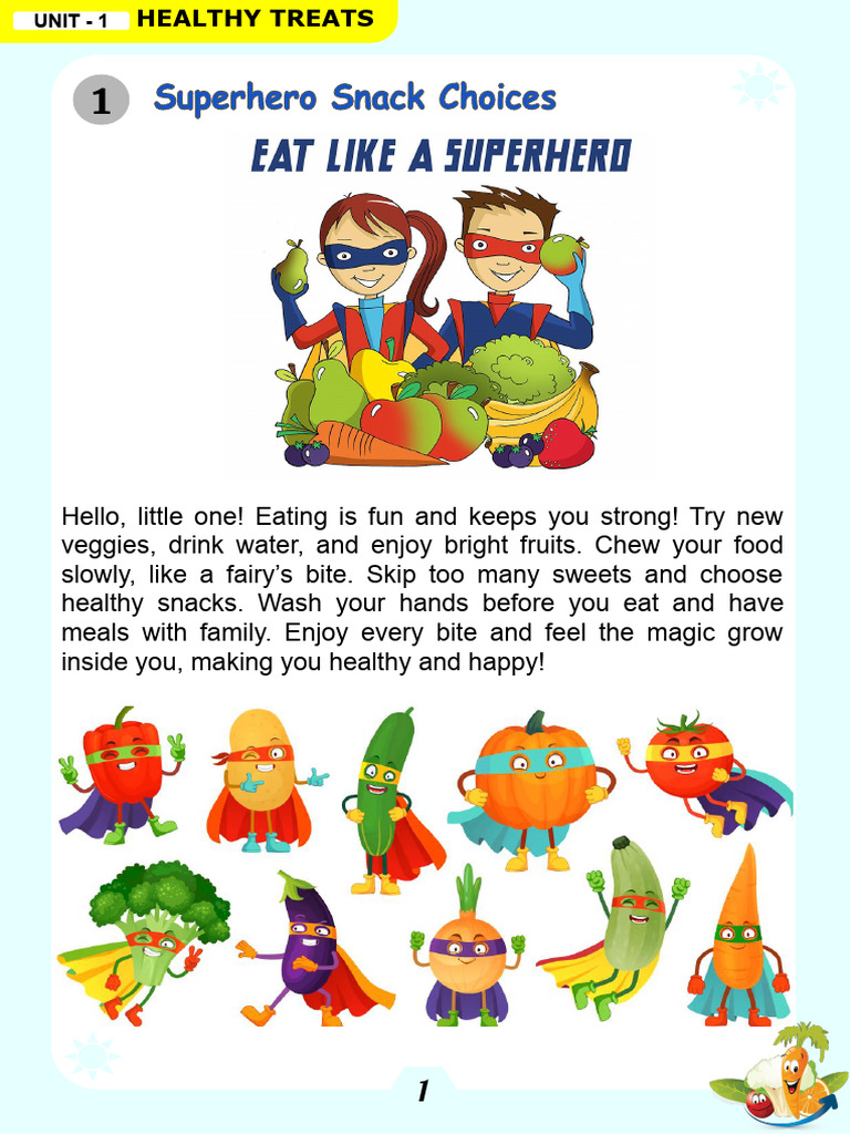 super hero | PDF | Meal | Eating Behaviors Of Humans