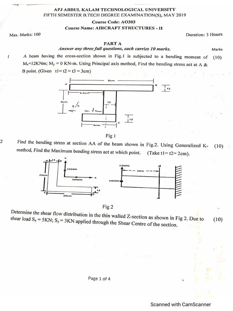 Aircraft Structures 2 - Ktu Qbank | PDF