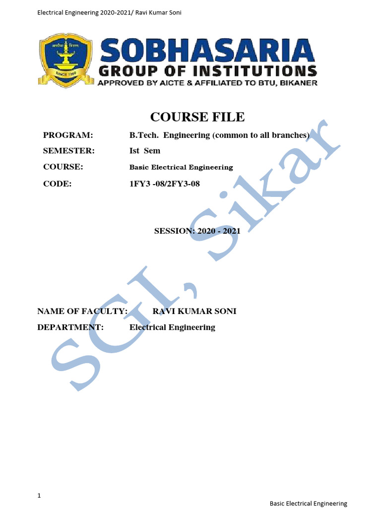 BEE U1 (DC Network) | PDF | Electrical Network | Electrical Resistance And Conductance
