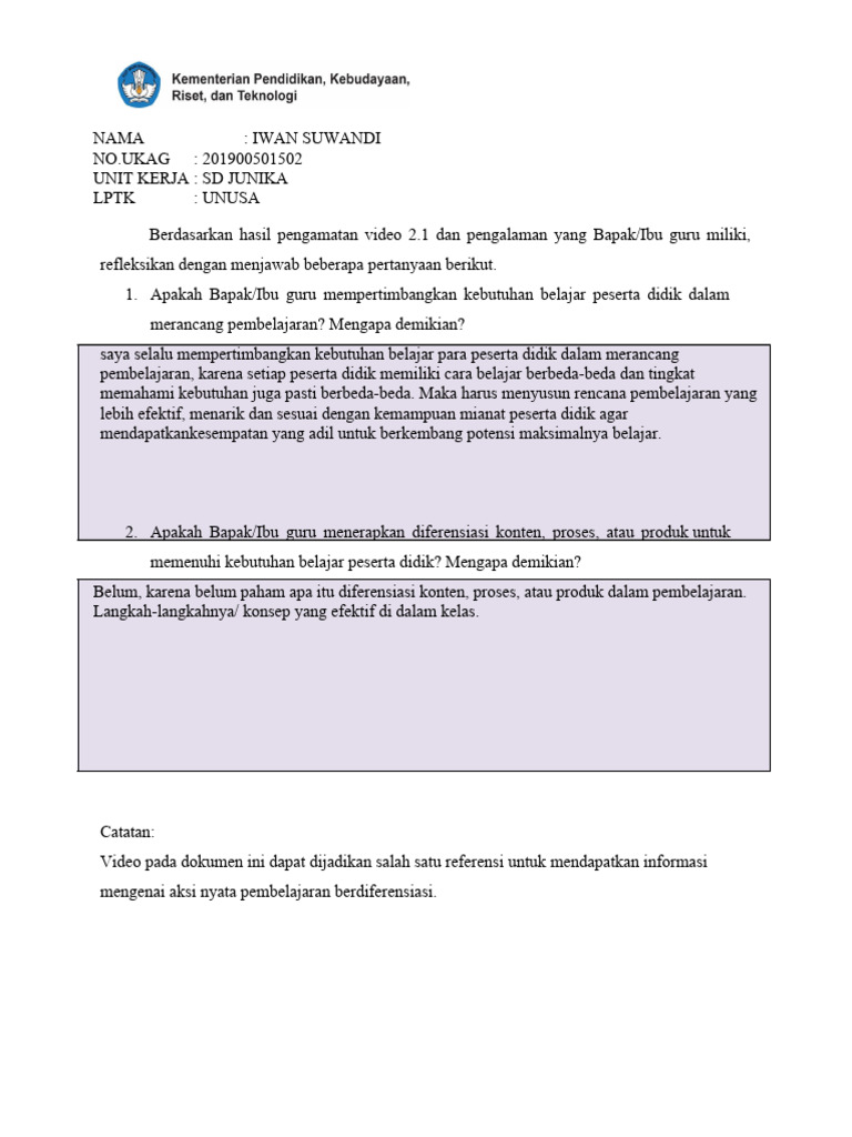 PPA Umum Topik 2 Teks 1 | PDF