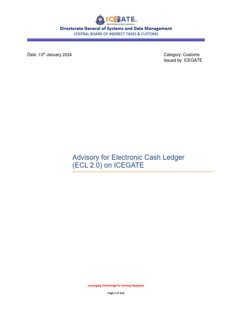 ECL - Advisory - Version - 0.9 | PDF | Banking | Banking Technology
