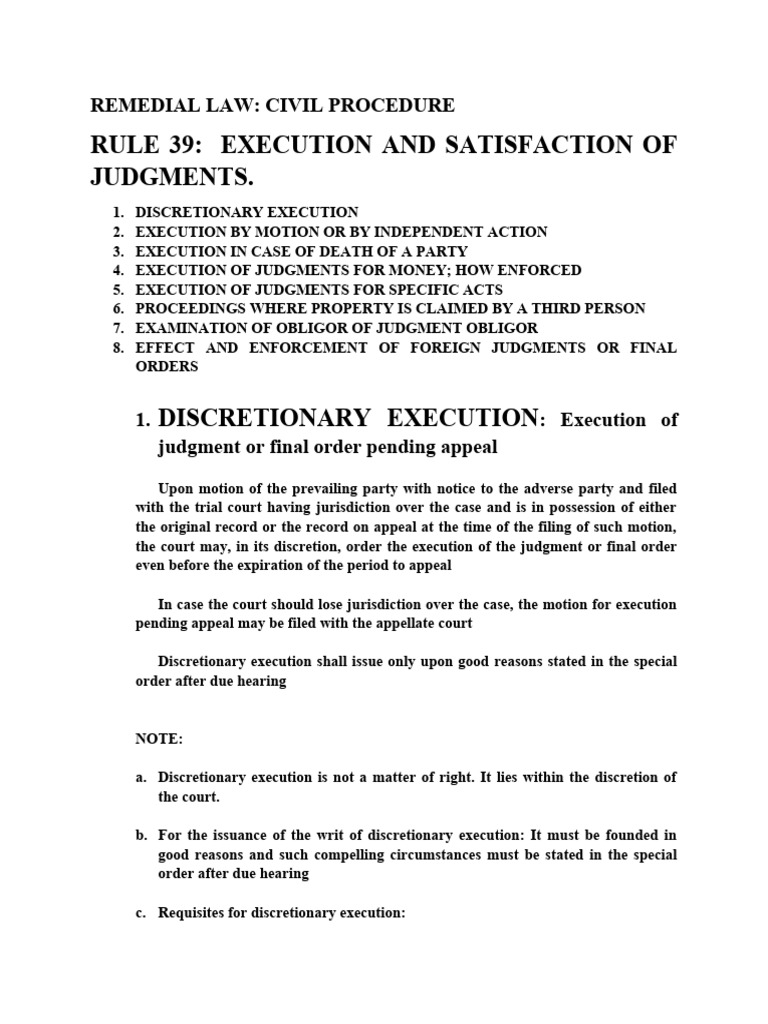 CIVIL PROCEDURE VITAL AREAS | PDF | Default Judgment | Cause Of Action