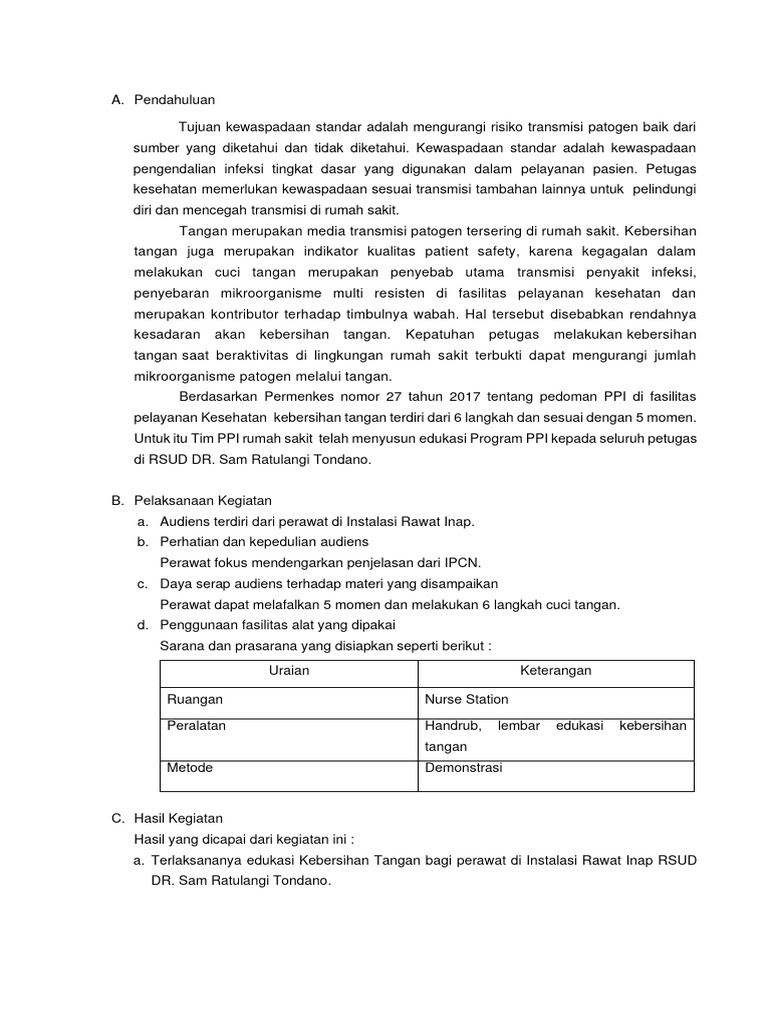 LAPORAN Edukasi HH - RANAP | PDF | Sains & Matematika