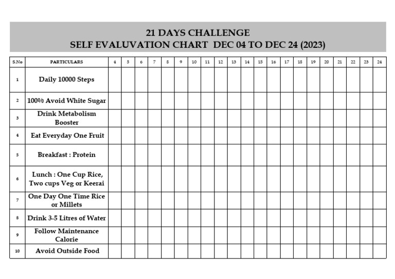 21-Day Health Challenge Guide | PDF