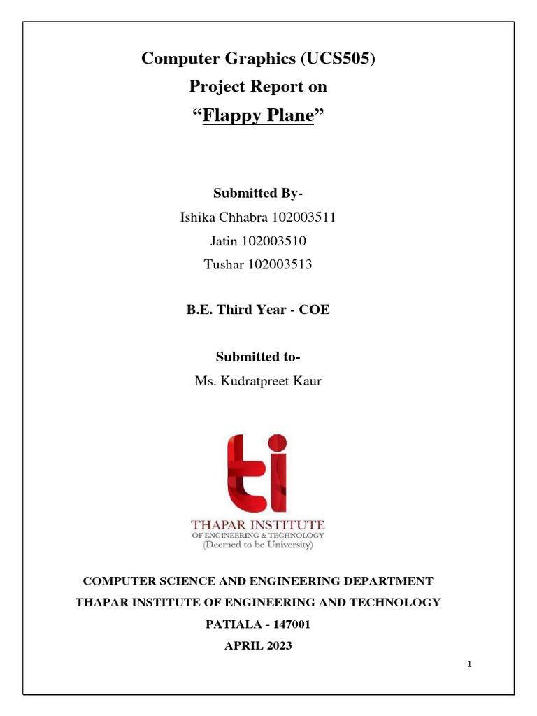 CG Project Report | PDF | 3 D Computer Graphics | Computer Graphics