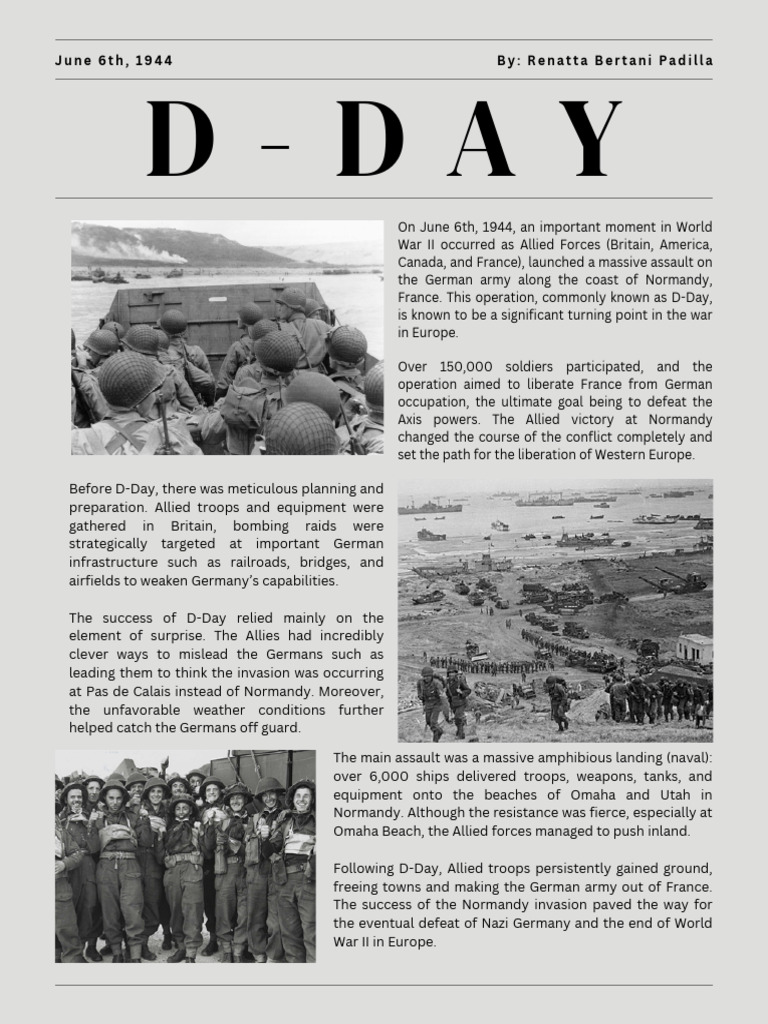 D-Day | PDF | Operation Overlord | Normandy Landings