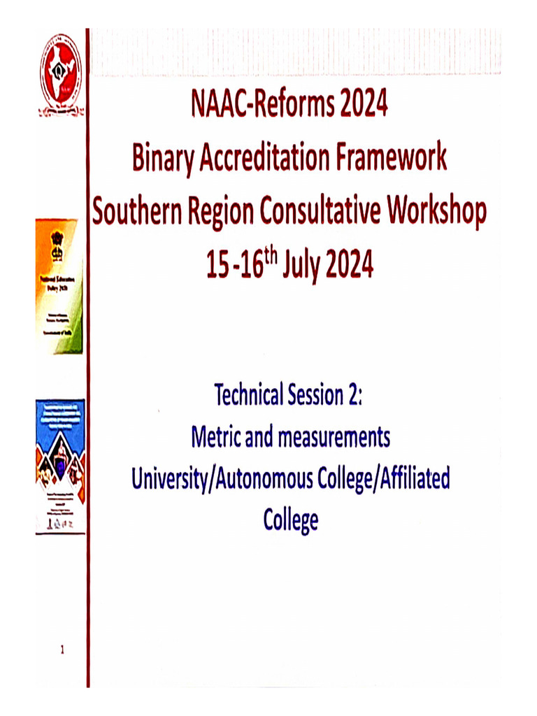 NAAC Reforms 2024 | PDF