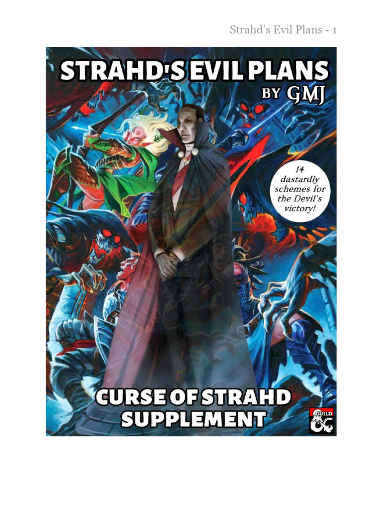 Strahd's Evil Plans | PDF | Games & Activities