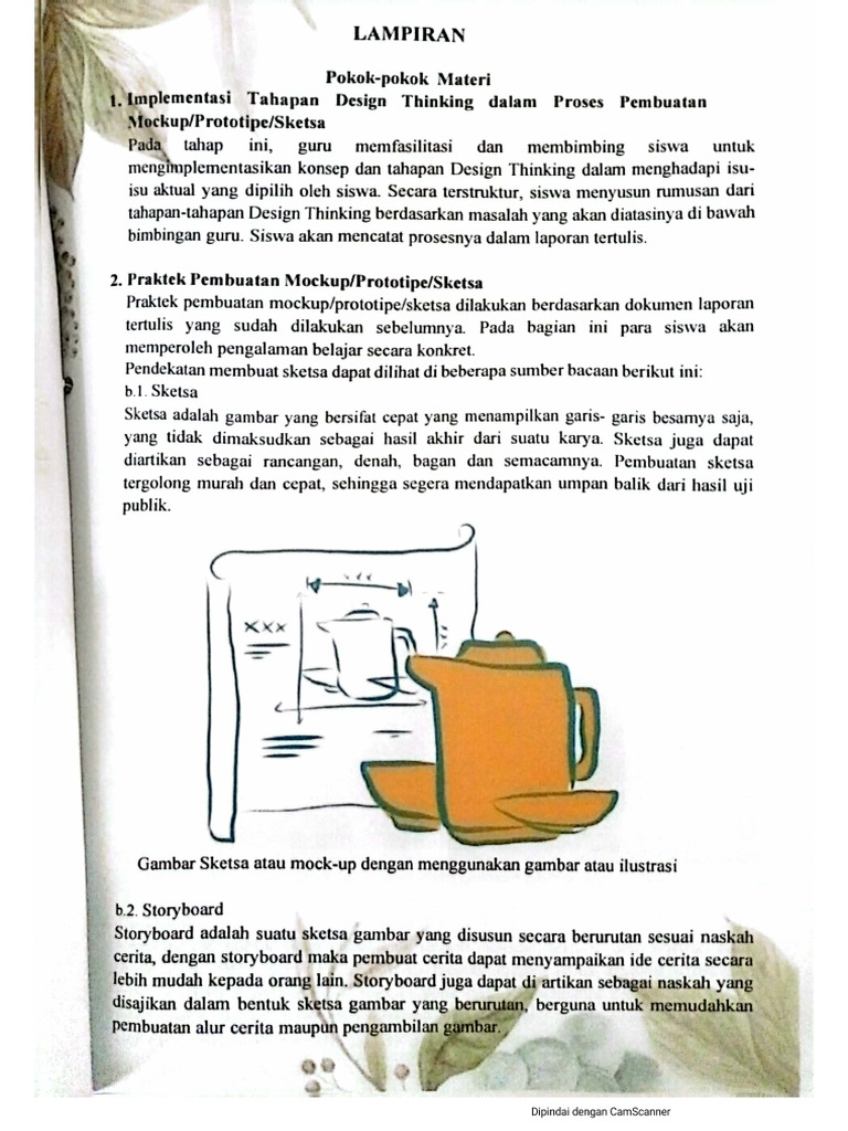 Implementasi Design Thinking Mockup | PDF