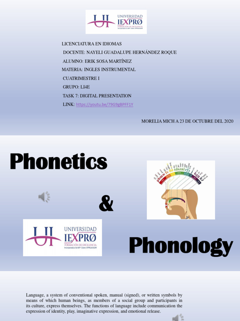 Digital Presentation English Phonetics and Phonology | PDF | Syllable | Stress (Linguistics)