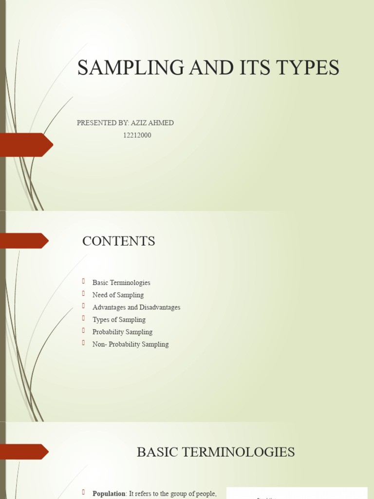Sampling and Its Types | PDF | Sampling (Statistics) | Statistics Sampling and Its Types | PDF | Sampling (Statistics) | Statistics
