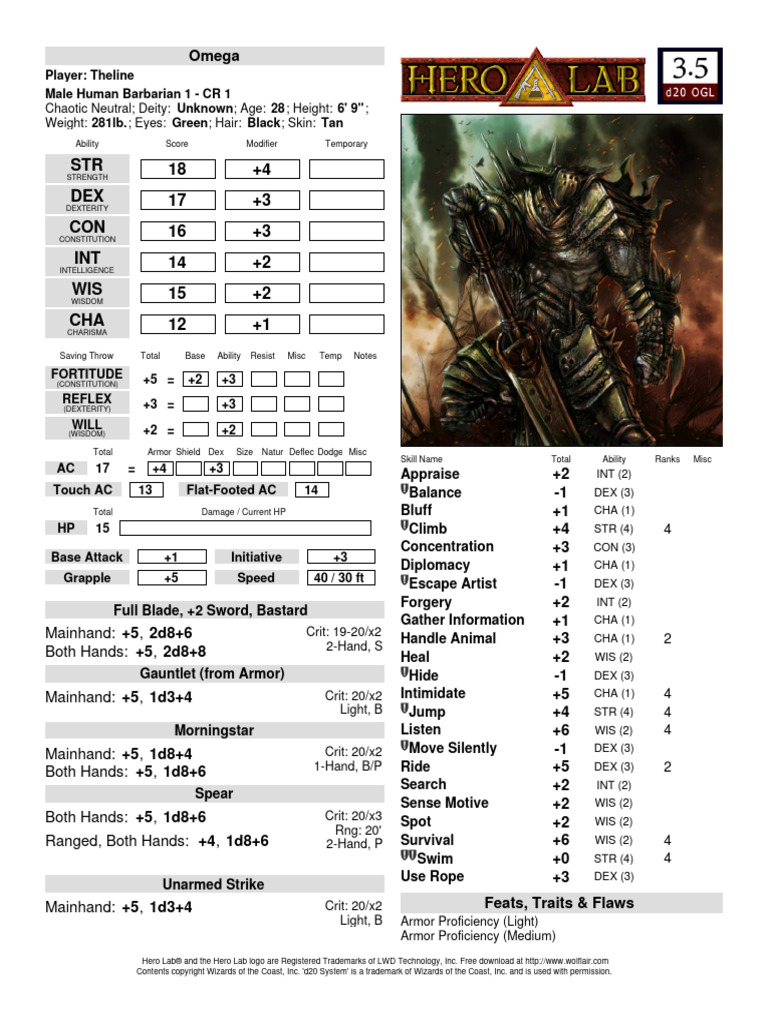 DnD v3.5 - Omega | PDF