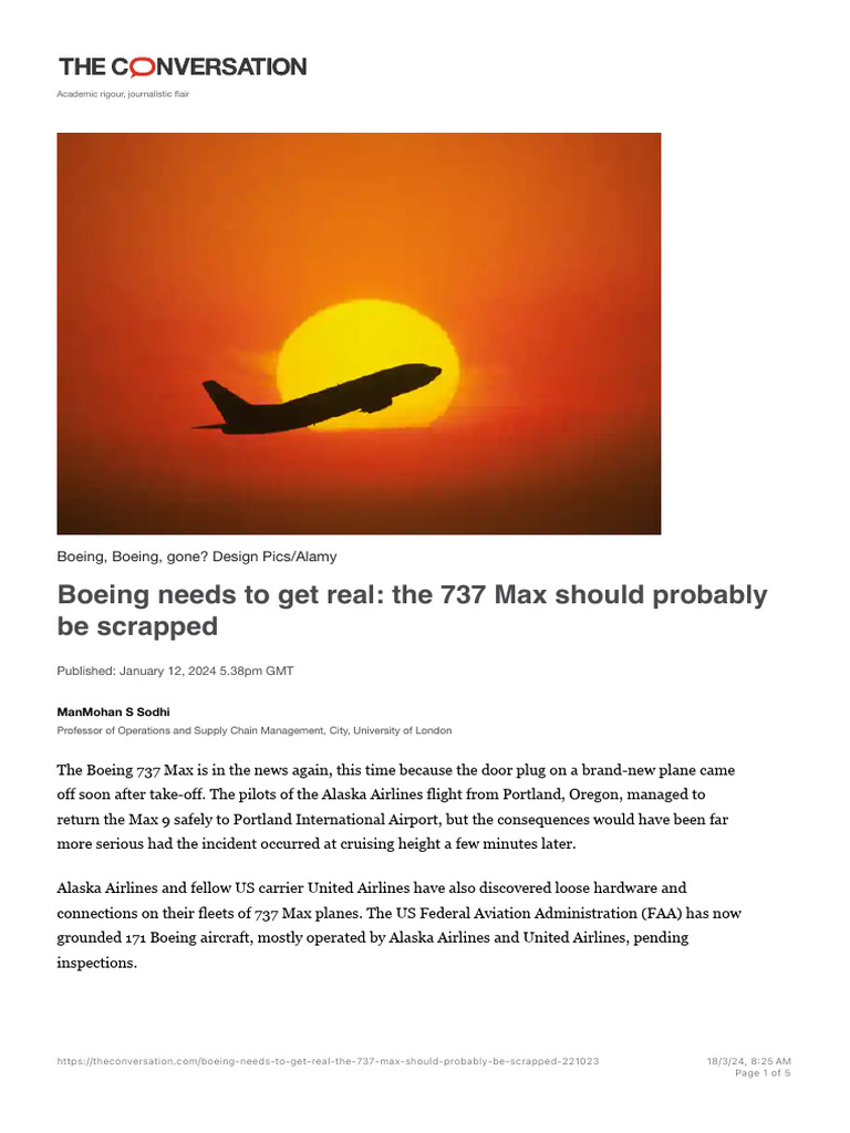 Boeing Needs To Get Real - The 737 Max Should Probably Be Scrapped ...