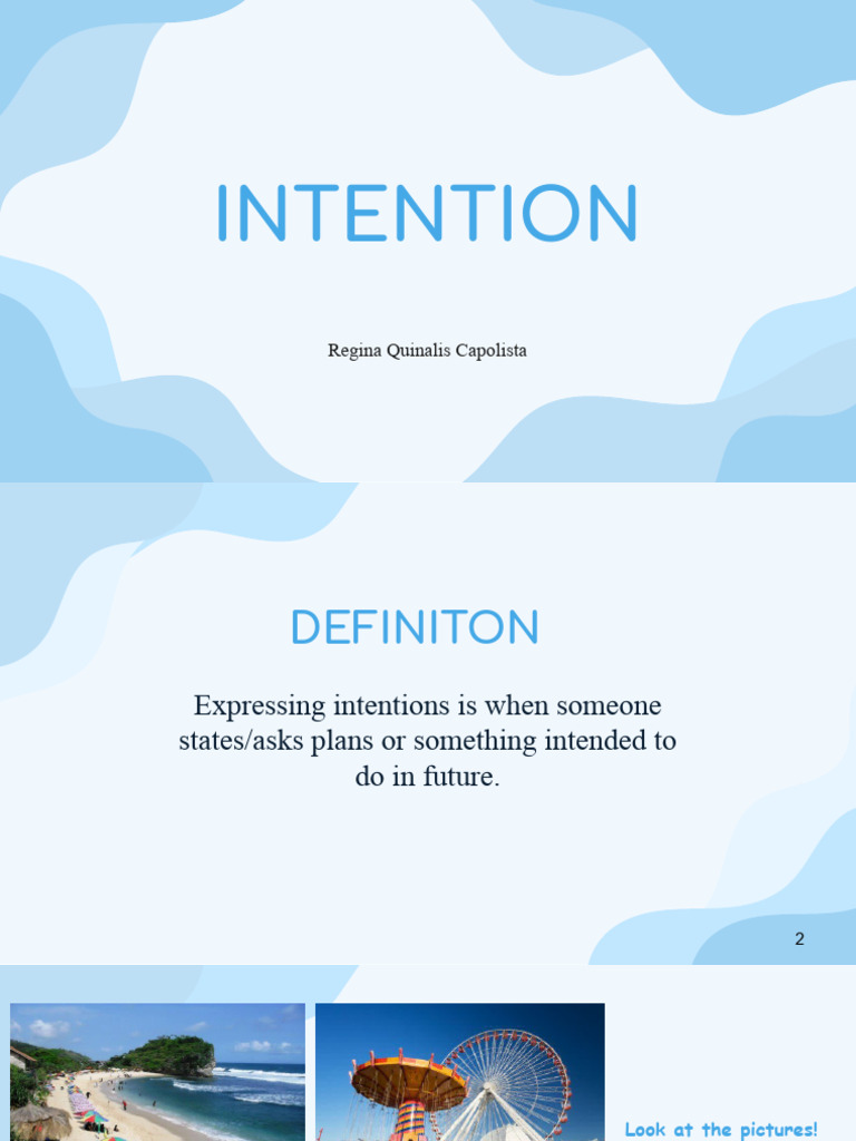 PPT Intention | PDF | Image