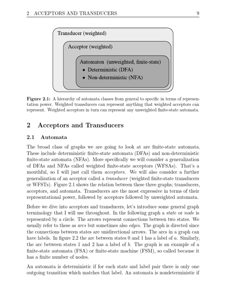 Acceptors and Transducers | PDF | Models Of Computation | Theory Of Computation