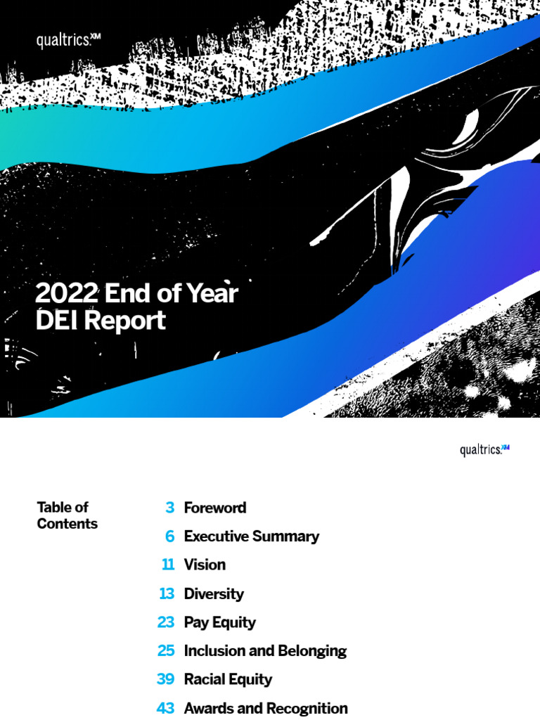 DEI Report - By Qualtrics 2022 | PDF | Mentorship | Accessibility