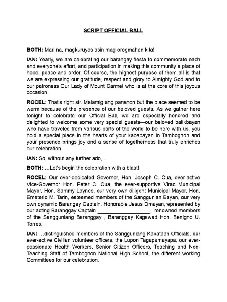 Script Official Ball | PDF | Art