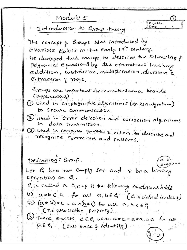 DMS (Module 5 Group Theory) | PDF