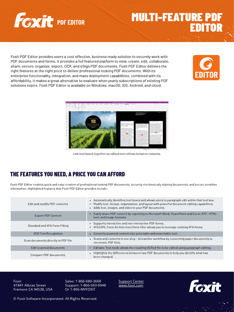 Foxit-PDF-Editor | PDF | Mac Os | Optical Character Recognition
