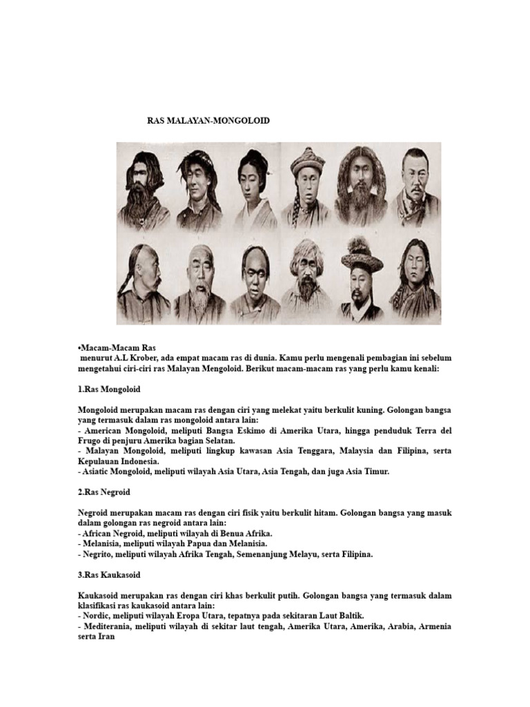 Ras Malayan-Mongoloid | PDF