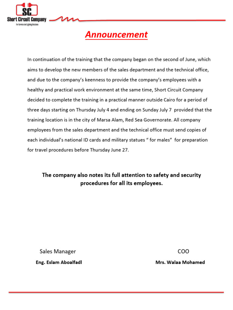 Sales Training in Marsa Alam, July 2023 | PDF