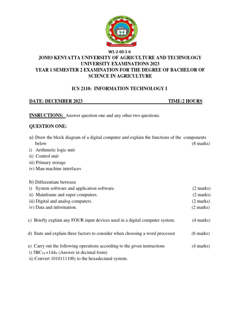Information Technology Exam Guide | PDF | Booting | Computer File