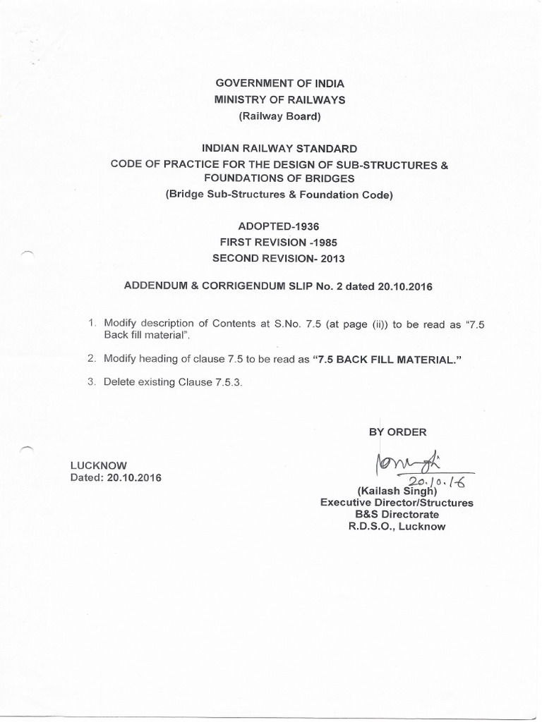 A&C Slip No.2 Substructure Code | PDF