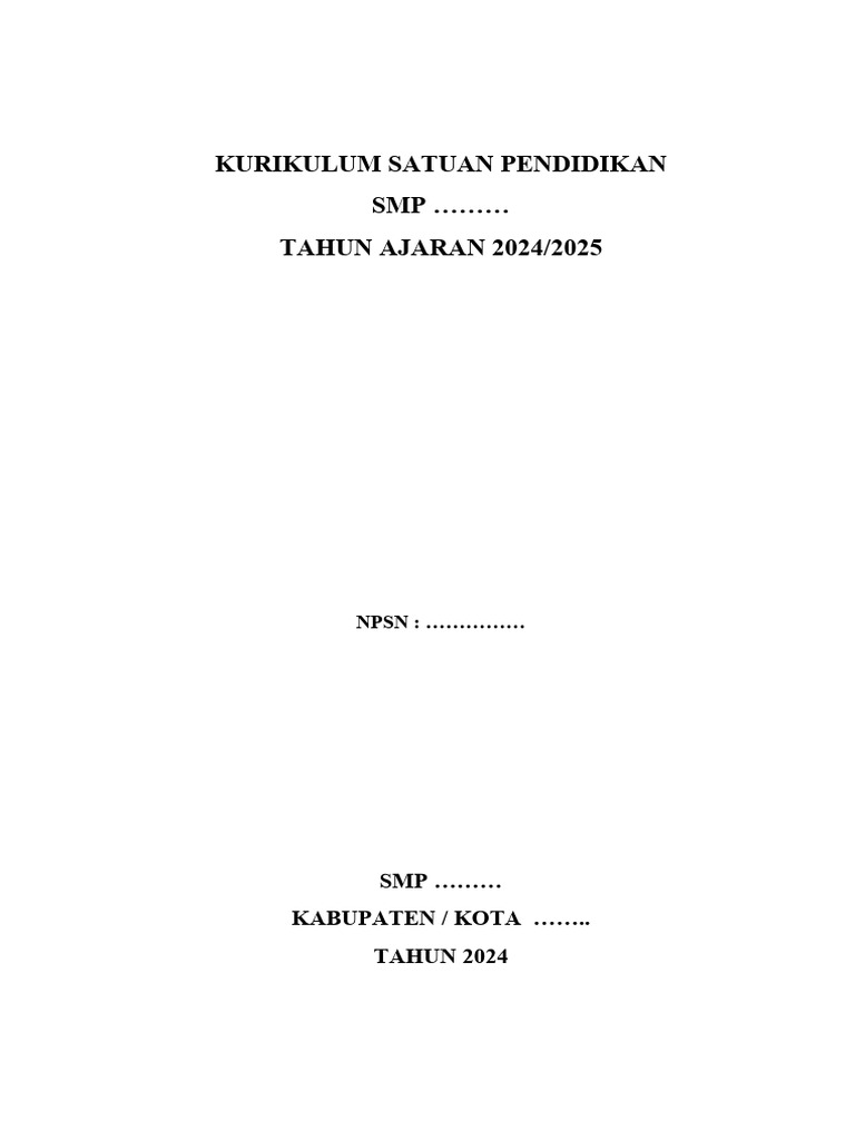 Contoh Model KSP 2024 - 2025 | PDF