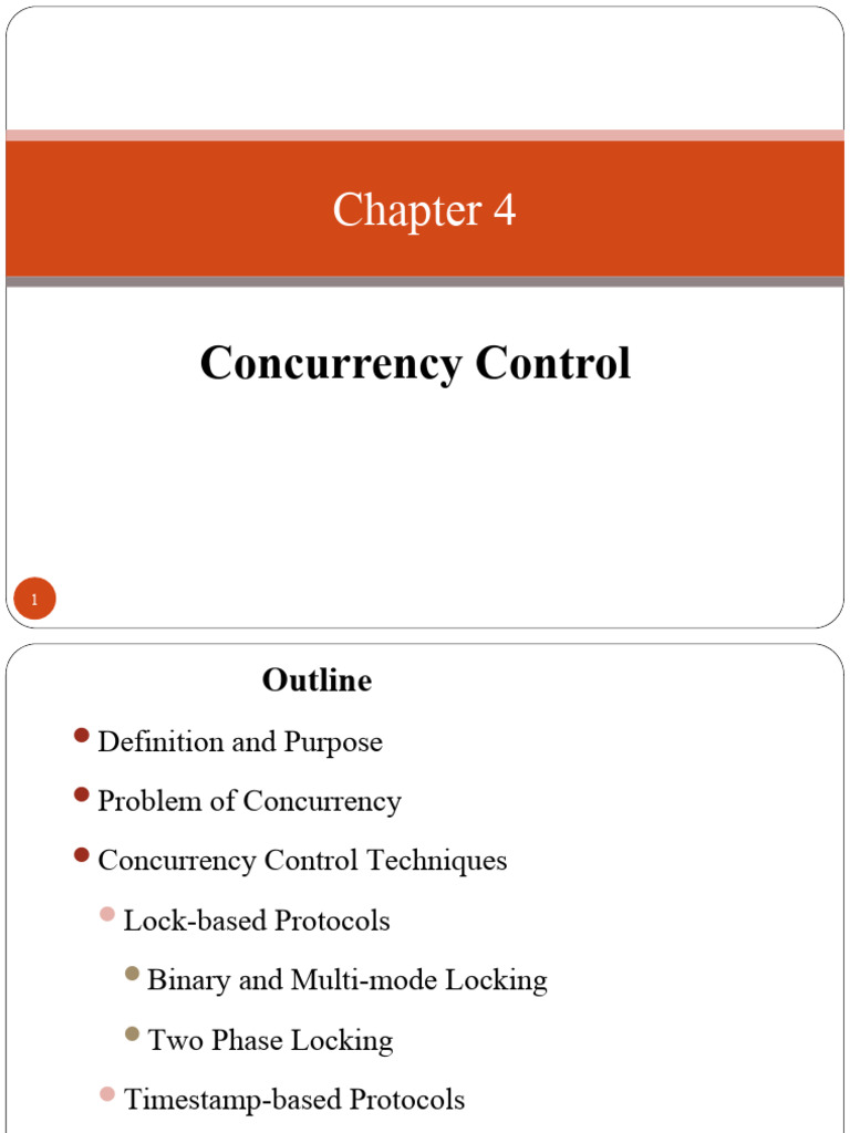 Ch 4 Concurrency Control Pdf Concurrency Computer Science Data Management