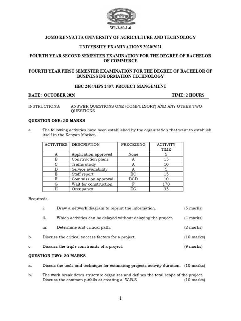 HBC 2404hps 2407 Project Mangement | PDF | Project Management | Business