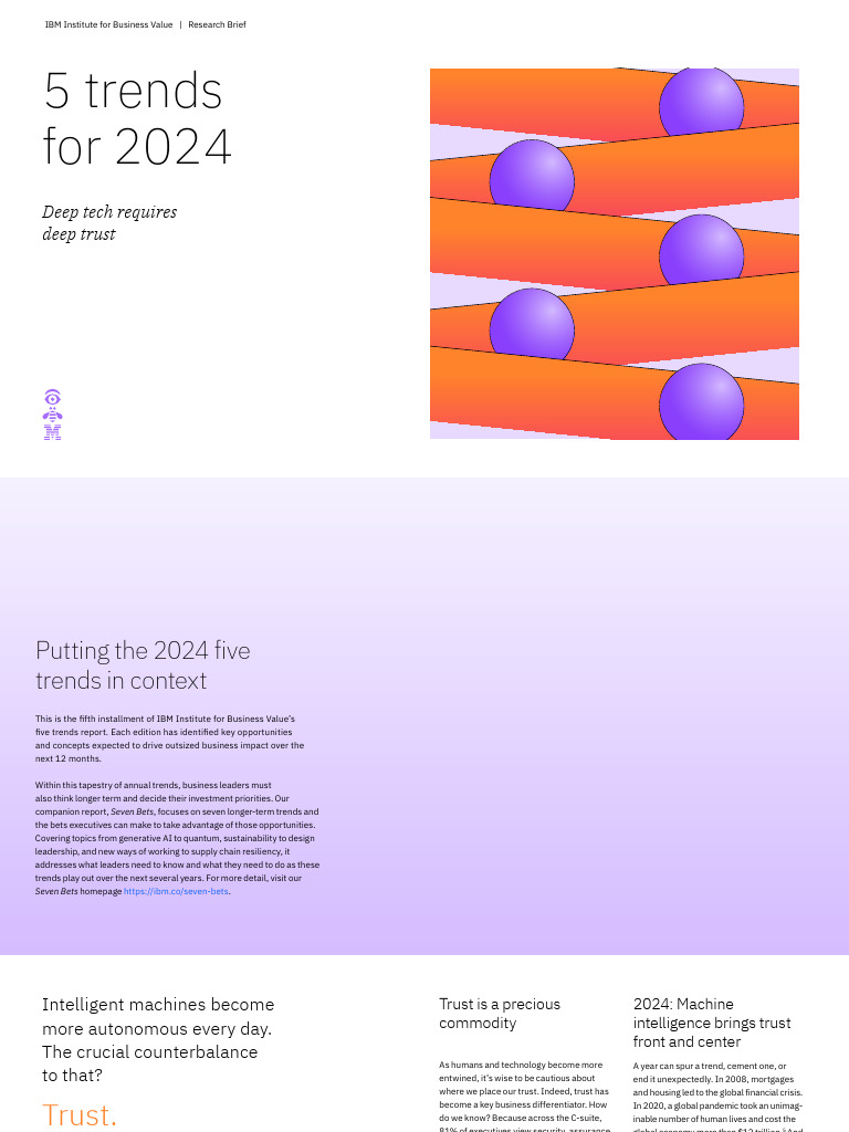 IBM_5 trends for 2024 | PDF | Artificial Intelligence | Intelligence (AI) & Semantics