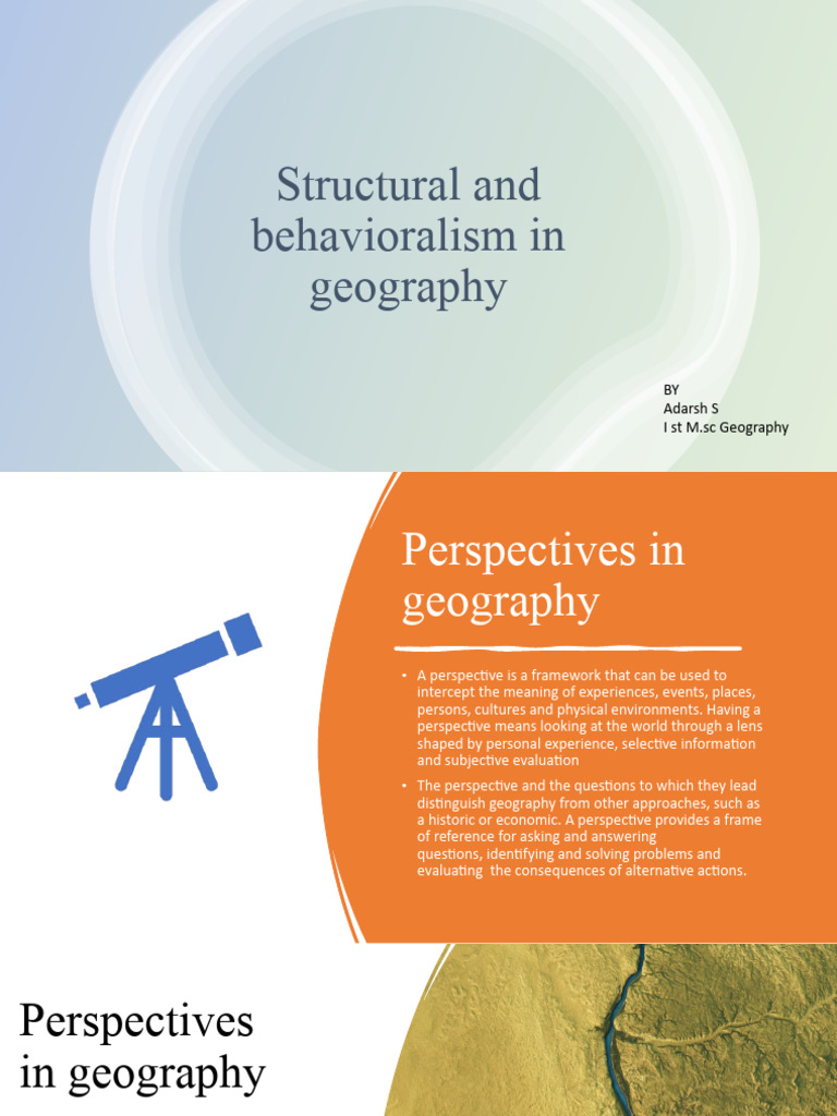 Presentation 7 1 | PDF | Geography | Psychology