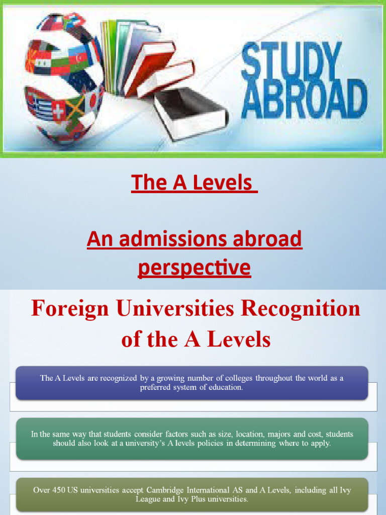 A Levels Study Abroad | PDF | University And College Admission | Sat
