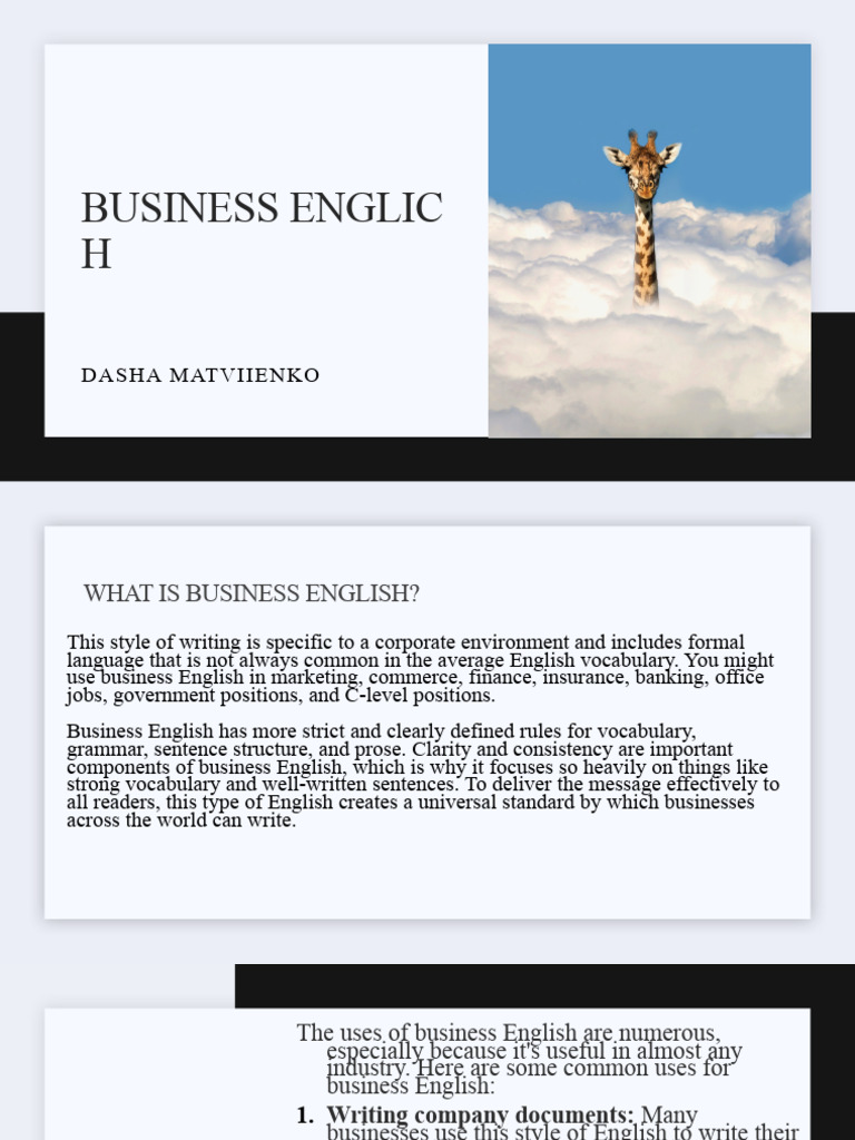 Business English | PDF | Communication | Jargon