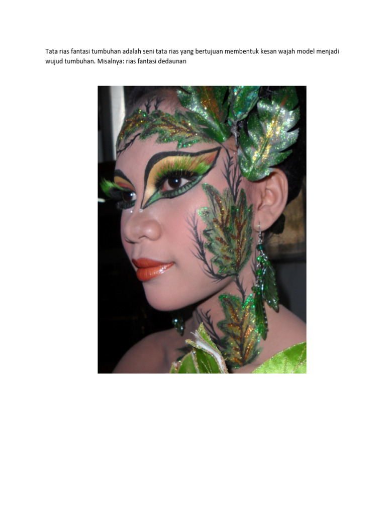 Tata Rias Tari Karakter Tumbuhan | PDF | Seni