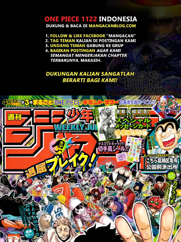 One Piece Chapter 1122 B Indonesia | PDF