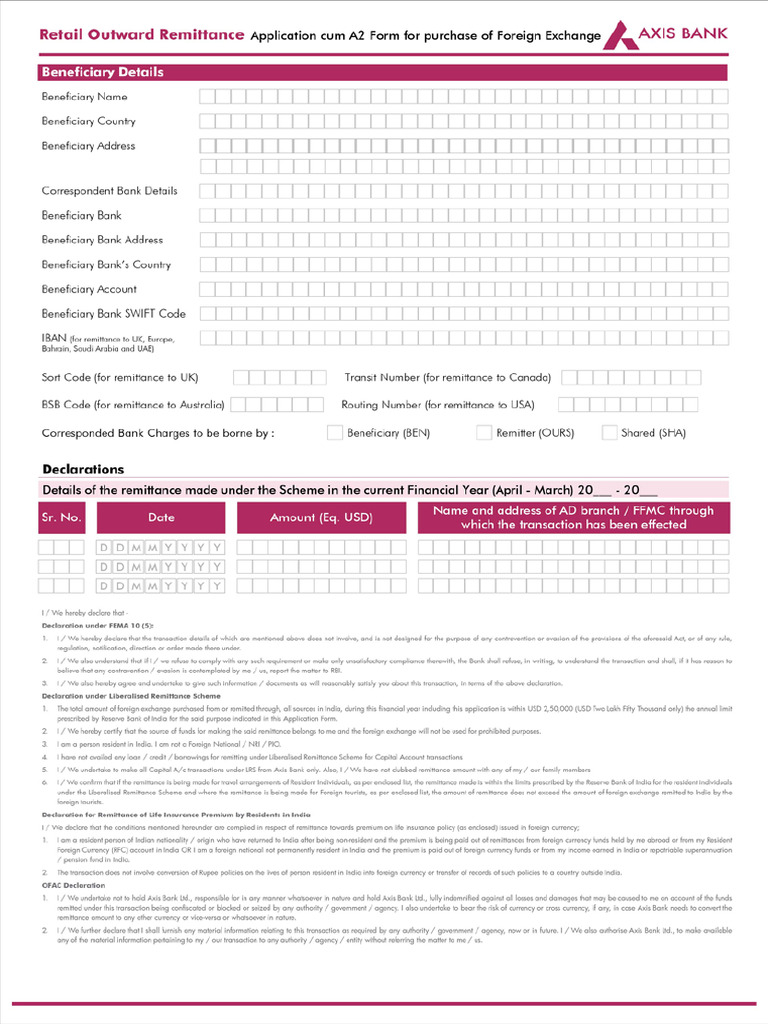 revised-application-cum-declaration-for-purchase-of-foreign-exchange ...