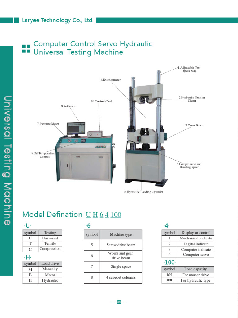 Hydraulic Universal Testing Machine | PDF | Machines | Bending