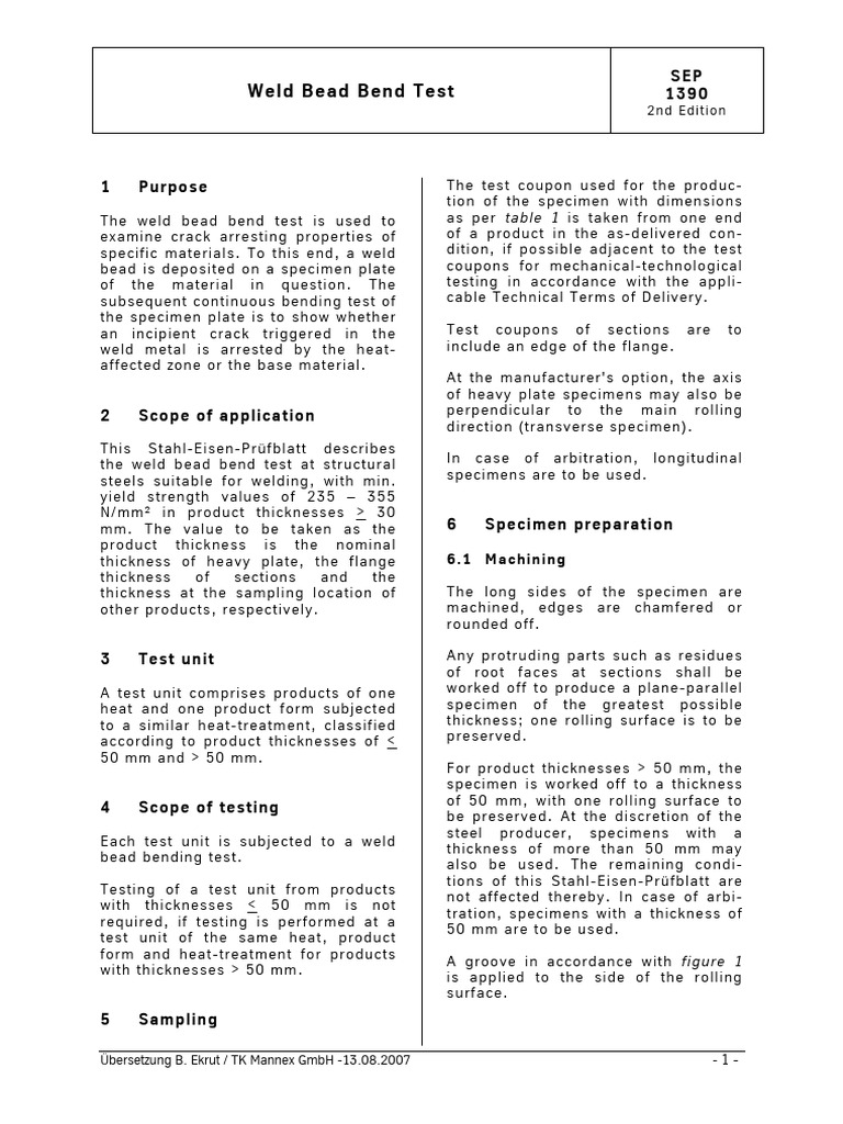 SEP 1390-2nd | PDF | Welding | Construction