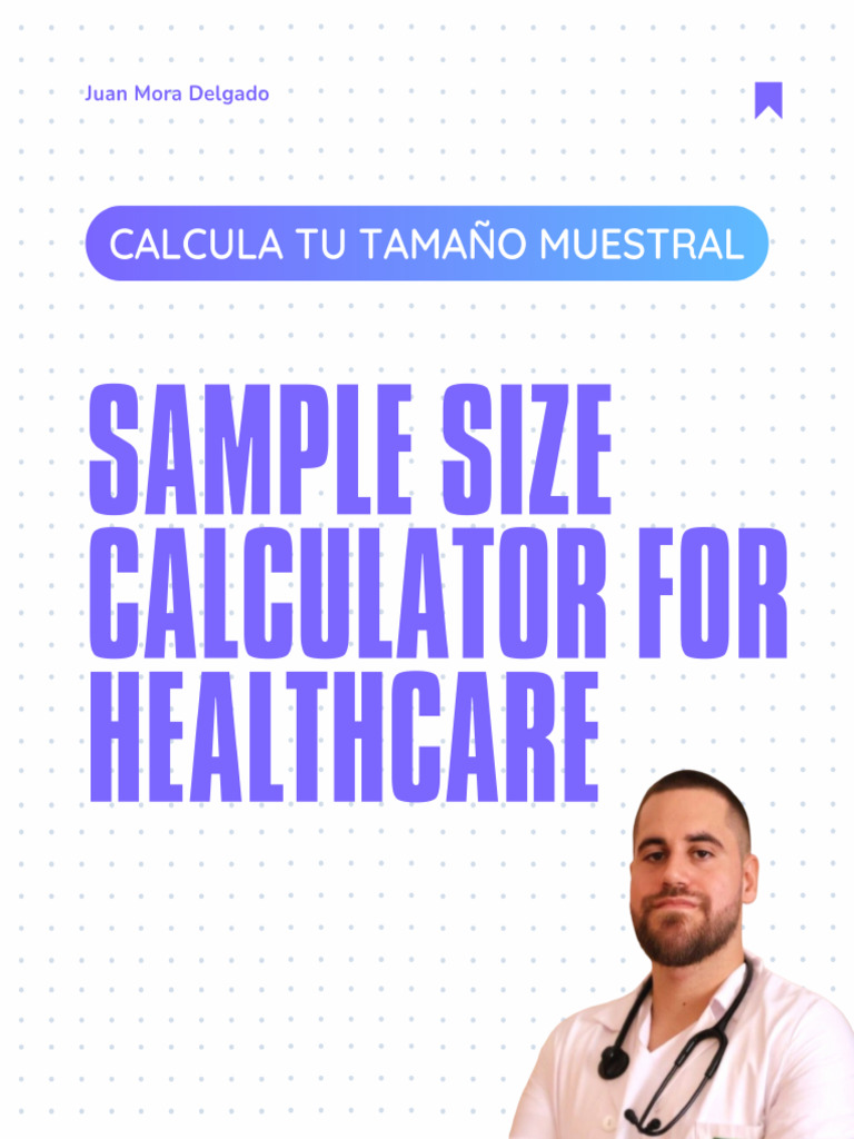 Sample Size Calculator For Healthcare | PDF