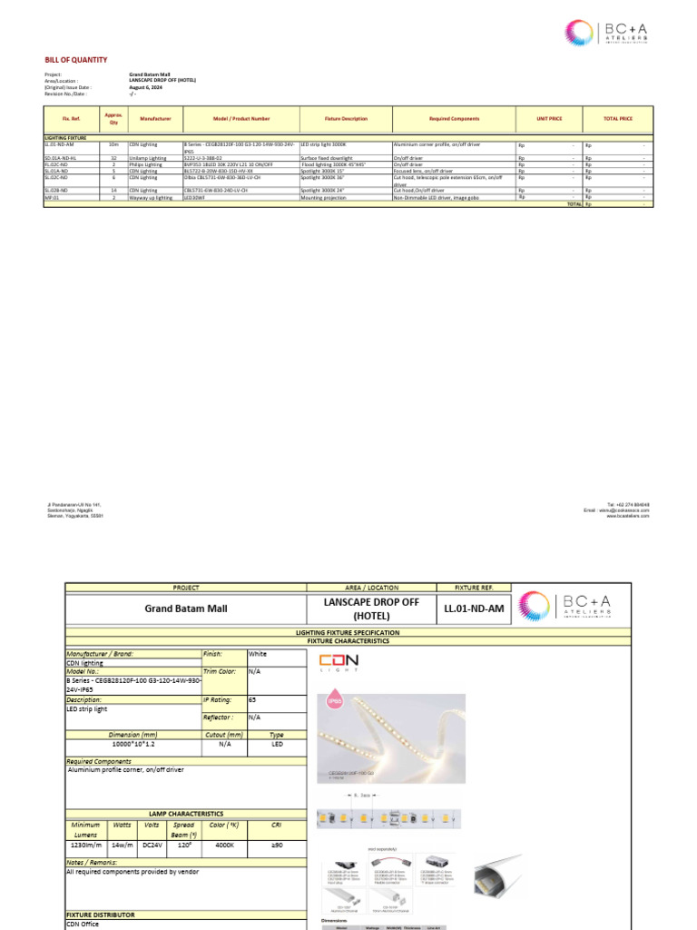 CUTSHEET DROP OFF HOTEL | PDF | Lighting | Optics