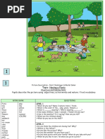 Grade 1 Picture Description Worksheet | PDF