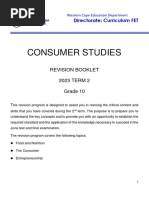 Consumer Studies Notes | PDF | Nutrition | Diet & Nutrition