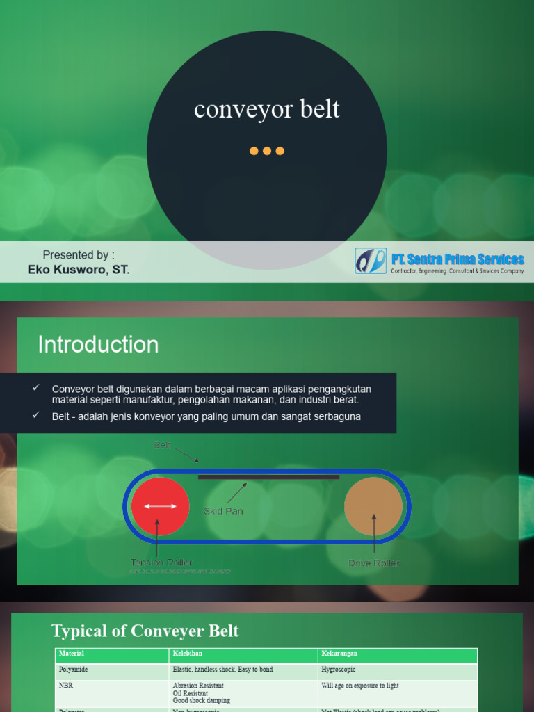 Panduan Pemasangan Conveyor Belt | PDF