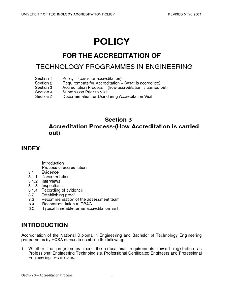 Accreditation Universities Technology Section 3 | PDF | Computers | Technology & Engineering
