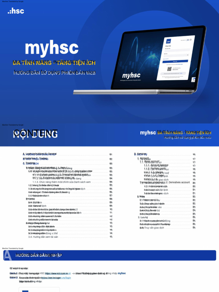 1 HDSD Myhsc Full VNM 052023 | PDF | Stocks | Futures Contract