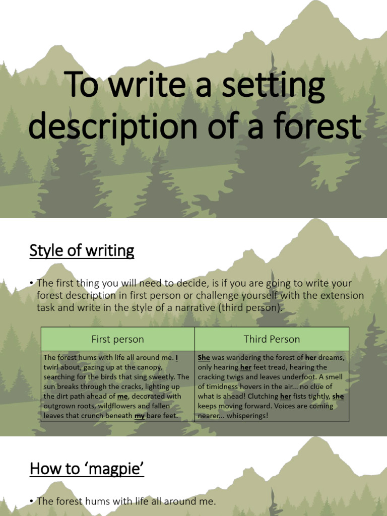 Forest Paragraph Powerpoint | PDF