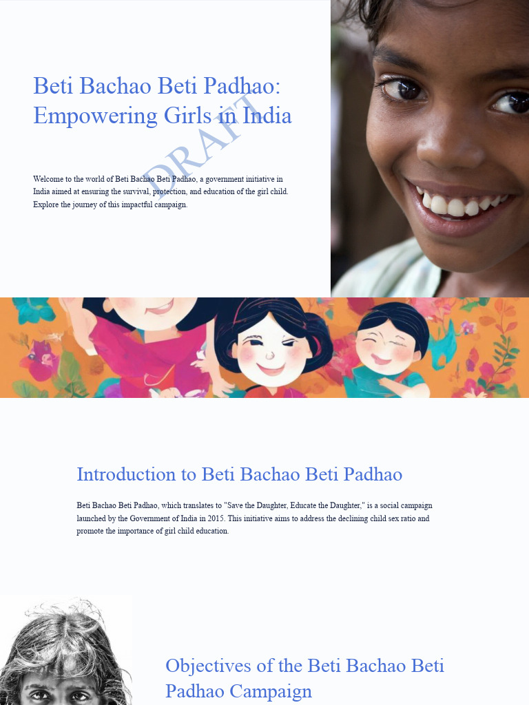 Beti Bachao Beti Padhao Empowering Girls in India | PDF | Human Rights ...