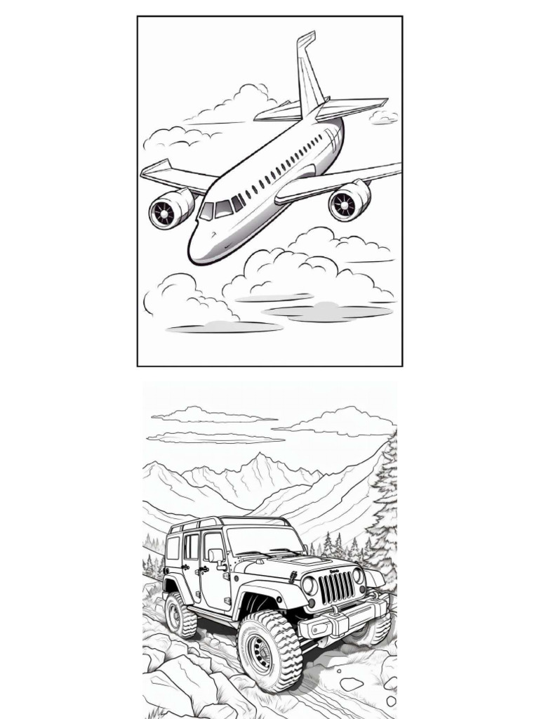 Up, Up, and Away_ Airplane Coloring Pages for Kids ️?️ | PDF