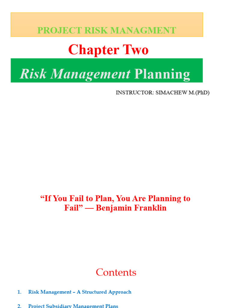 Prm Ch 2 Pdf Risk Risk Management